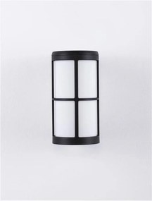 NV 9002851 Venkovní nástěnné svítidlo STONE černý hliník a akryl E27 1x12W 220-240V IP54 bez žárovky - NOVA LUCE