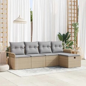 Sada zahradních pohovek 5 ks Poly ratan 3360191