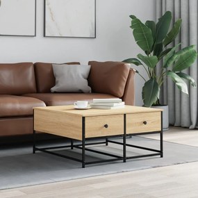 vidaXL Konferenční stolek 80 x 80 x 40 cm kompozitní dřevo [835355] Barva: dub sonoma