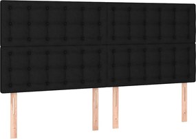 Box spring postel s matrací černá 160x200 cm textil 3136927