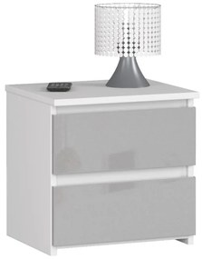 Noční stolek CL2 2SZ CLP metalický, lesk
