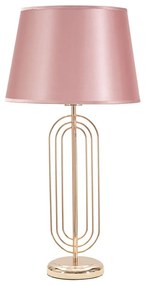 Růžová stolní lampa Mauro Ferretti Krista, výška 64 cm