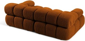 Modulární pohovka z textilie bouclé v terakotové barvě 188 cm Bellis – Micadoni
