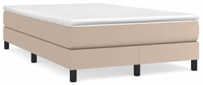 Box spring postel s matrací cappuccino 120x190 cm umělá kůže