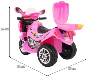 Dětská elektrická motorka Speed Růžová