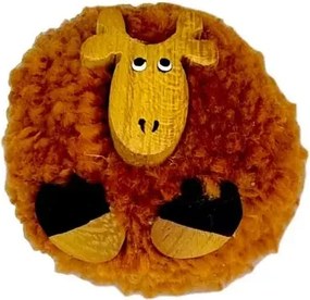 2Kids Toys Dřevěná magnetka velká pompon Žirafa
