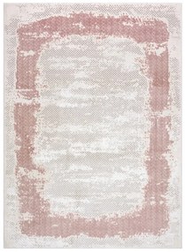 Hans Home | Kusový koberec Core A004 Frame beige/pink - 140x190