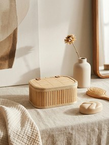 Sinsay - Úložný box s bambusovou úpravou - béžová