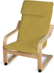 Sedák na dětské křeslo IKEA Poäng barva žlutá látka pletený vzor