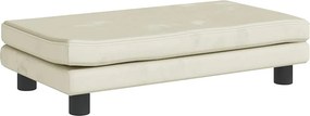 vida Pelíšek pro psa s prodlužovacím dílem krémový 100x50x30 cm samet 172025
