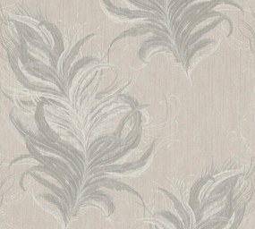 A.S. Création | Vliesová tapeta na zeď Mata Hari 38009-2 | 0,53 x 10,05 m | metalická, šedá