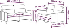 2dílná sedací souprava s poduškami černá textil 3201572
