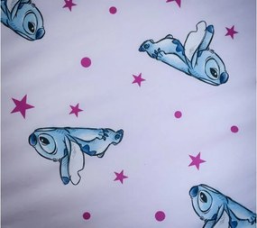 Jerry Fabrics Prostěradlo Lilo and Stitch Pink Stars 90x200x25 cm