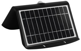 Exteriérové ​​solární nástěnné LED svítidlo Butterfly, 1x LED 6,8w, černá, pohybový senzor
