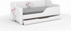Wooden Toys Dětská postel LILU 160x80 HOLČIČKA NA KOLE – Kompet
