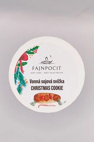 Fajnpocit sojová svíčka ve skle s vůní Christmas Cookie