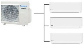 Klimatizace Panasonic TZ 1+3 (2kW + 2,5kW + 2,5kW) Multi-split R32