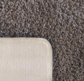 DY Hnědý neklouzavý koberec shaggy Camel Rozměr: 60x100 cm