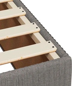 Rám postele bez matrace taupe 140 x 190 cm textil 3284939
