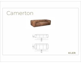 Třímístná pohovka KLER Camerton E118