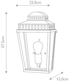 Elstead MANSION-HOUSE-BR - Venkovní svítidlo MANSION HOUSE 1xE27/60W/230V IP44