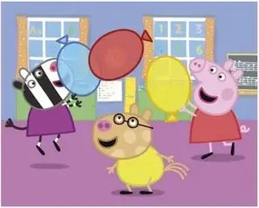 DINO Dřevěné kostky Peppa Pig Veselý den / 20 kostek / od 3 let