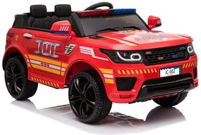 HračkyZaDobréKačky Elektrické autíčko Land Rover hasiči červené
