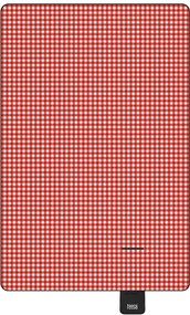 Pikniková deka velká TEESA TSA8904-1, 200x300 cm, červená mřížka