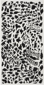 Ručník na ruce Oiva Toikka Cheetah 50 x 70 cm černo-bílý