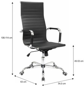 Černá kancelářská židle AZURE 2 NEW