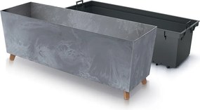 Truhlík s vkladem CORBI III 77 cm tmavě šedý
