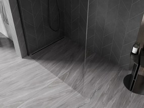 Mexen Kioto-X sprchová stěna Walk-in 160 x 200 cm, transparentní 10 mm, černá - 800-160-101-70-00-X