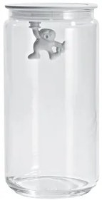 Designová skleněná nádoba Gianni, bílá, prům. 10.5 cm - Alessi