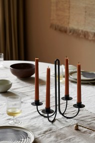 Svícny na klasické svíčky Sway se 4 prvky v barvě kašmíru