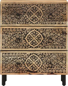 Odkládací skříňky 2 ks 60x33x75 cm masivní mangovníkové dřevo 3206305