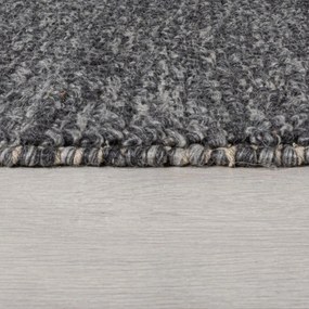 Flair Rugs, Ručně tkaný kusový koberec Minerals Dark Grey, 160x230, šedá, chodba / předsíň
