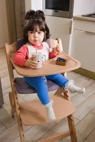 Kidnort Retter Silikonový hrnek s brčkem světlý