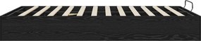 Ottoman postel Černý Dub 193 x 140 x 25 cm Dřevěný materiál 3409270