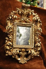 Zlaté luxusní zrcadlo 62 cm