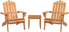 3dílná sada zahradního nábytku Adirondack masivní akácie 3152121
