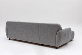 Designová rohová sedačka Jamiya 273 cm světle šedá - levá