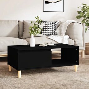 Konferenční stolek černý 90x50x36,5 cm kompozitní dřevo - Default Title