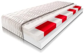 Maxi Postel z masivu Evropa 160 x 200 cm - barva Borovice + matrace SUPERFLEX