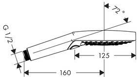 Hansgrohe Raindance Select S, ruční sprcha 120 3jet, bílá/chromová, HAN-26530400