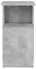Odkládací stolek betonově šedý 36 x 30 x 56 cm dřevotříska - Default Title