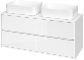 Cersanit Crea, skříňka pod umyvadlo s deskou 120cm, bílá, S931-002