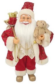 Dekorace Santa Claus Červeno-zlatý 40cm