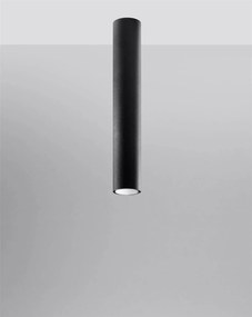 Stropní svítidlo Lagos, 1x černé kovové stínítko, (40 cm)