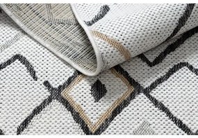 Dywany Luszczow Kusový koberec SISAL COOPER Diamanty, Cikcak 22236 ecru / černý Rozměr koberce: 80 x 150 cm