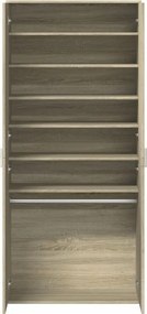 Botník dub sonoma 80 x 39 x 178 cm kompozitní dřevo 3276674